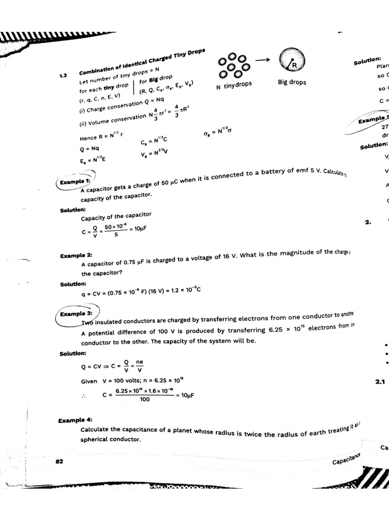 Capacitance and Current Electricity Module | PDF