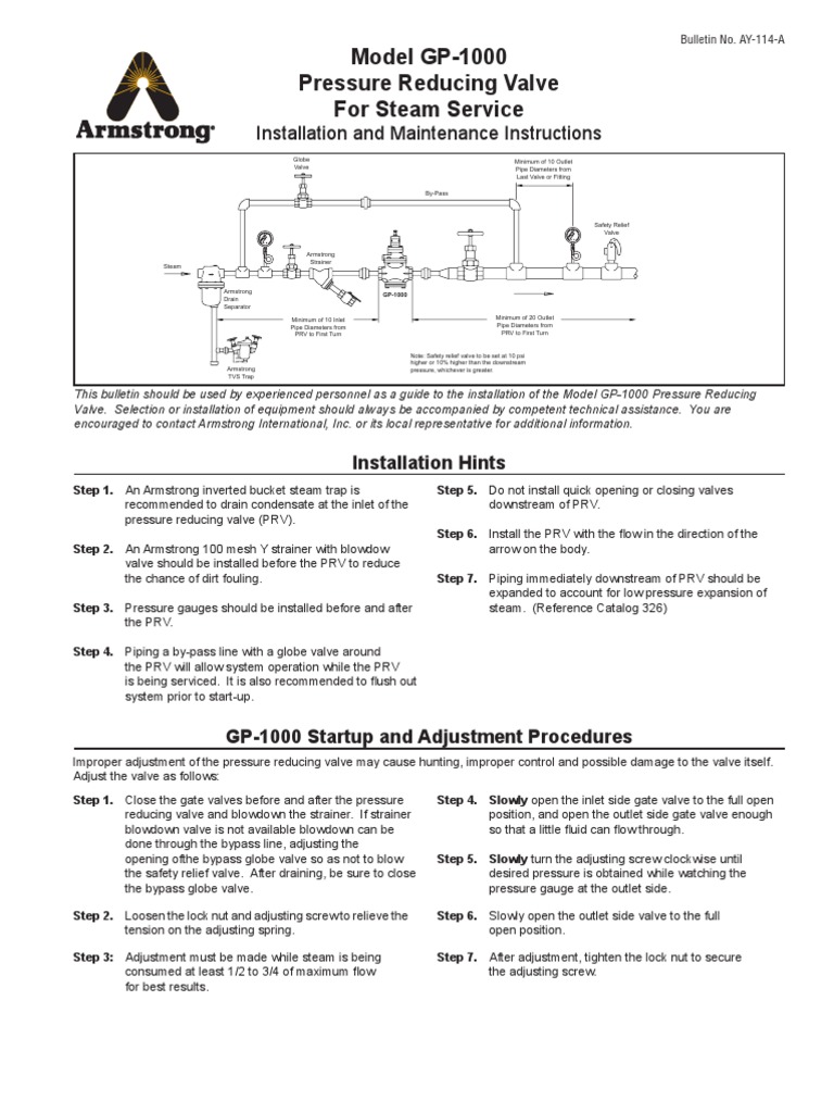 PRV System | PDF | Valve | Piston