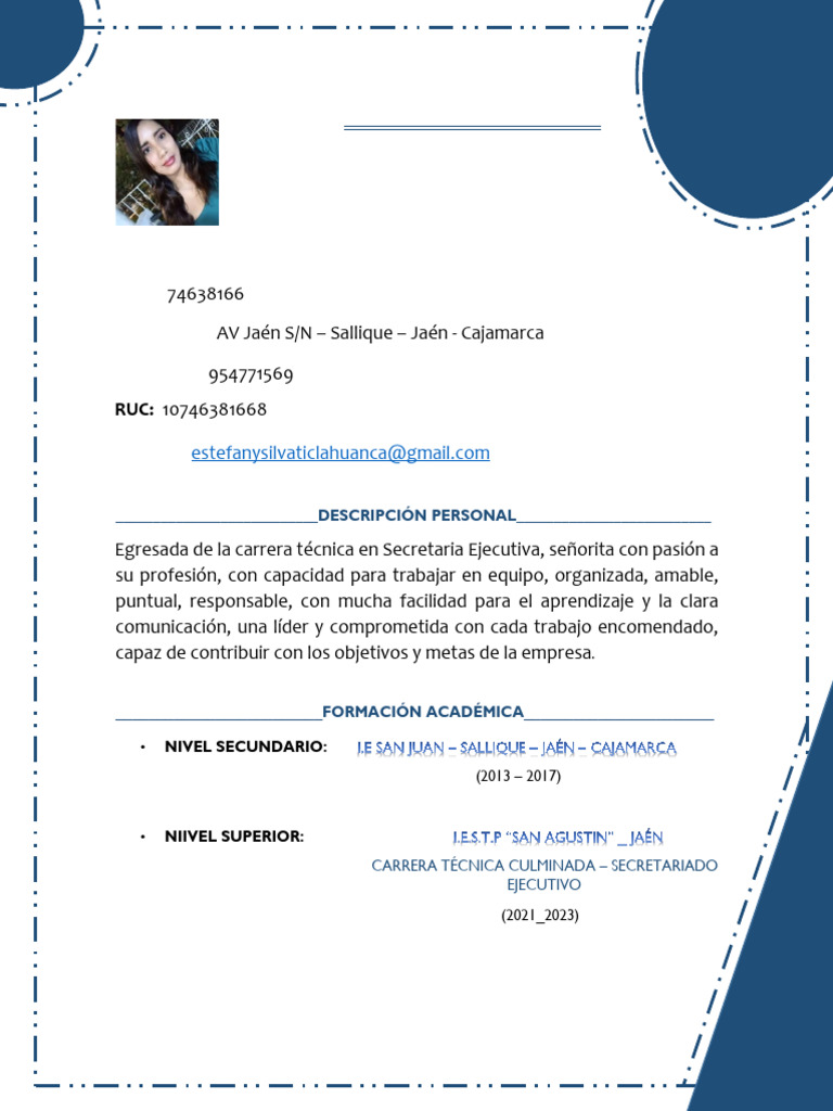 Currículum Vitae Liseth Silva | PDF