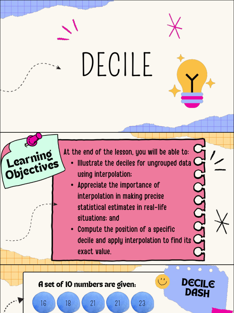Deciles and Percentiles With Interpolation | PDF | Interpolation ...