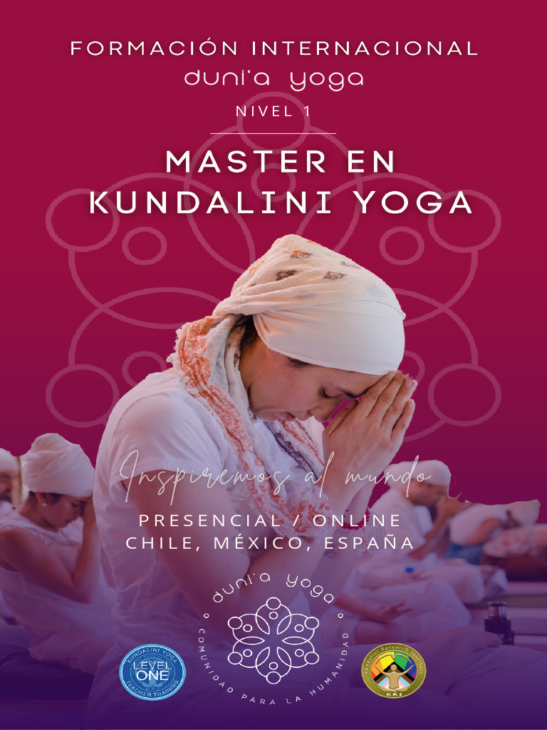 Brochure Master KY Dunia 2025-26 | PDF | Yoga | Filosofía india