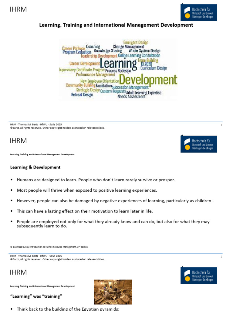 5 S Presentation Learning, Training and Int. Management Development | PDF | Human Resource ...