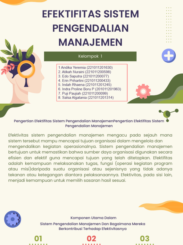Efektivitas Sistem Pengendalian Manajemen | PDF