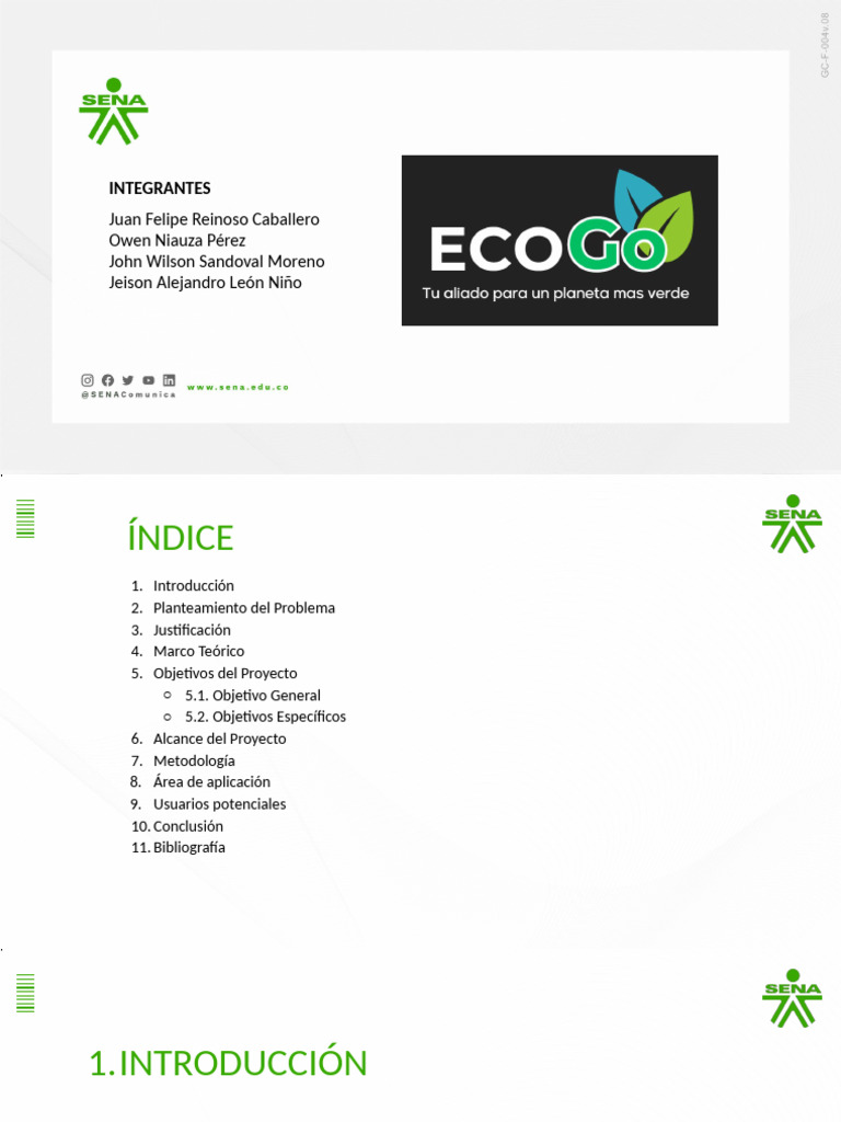 PRESENTACIÓN EcoGo | PDF | Reciclaje | Residuos