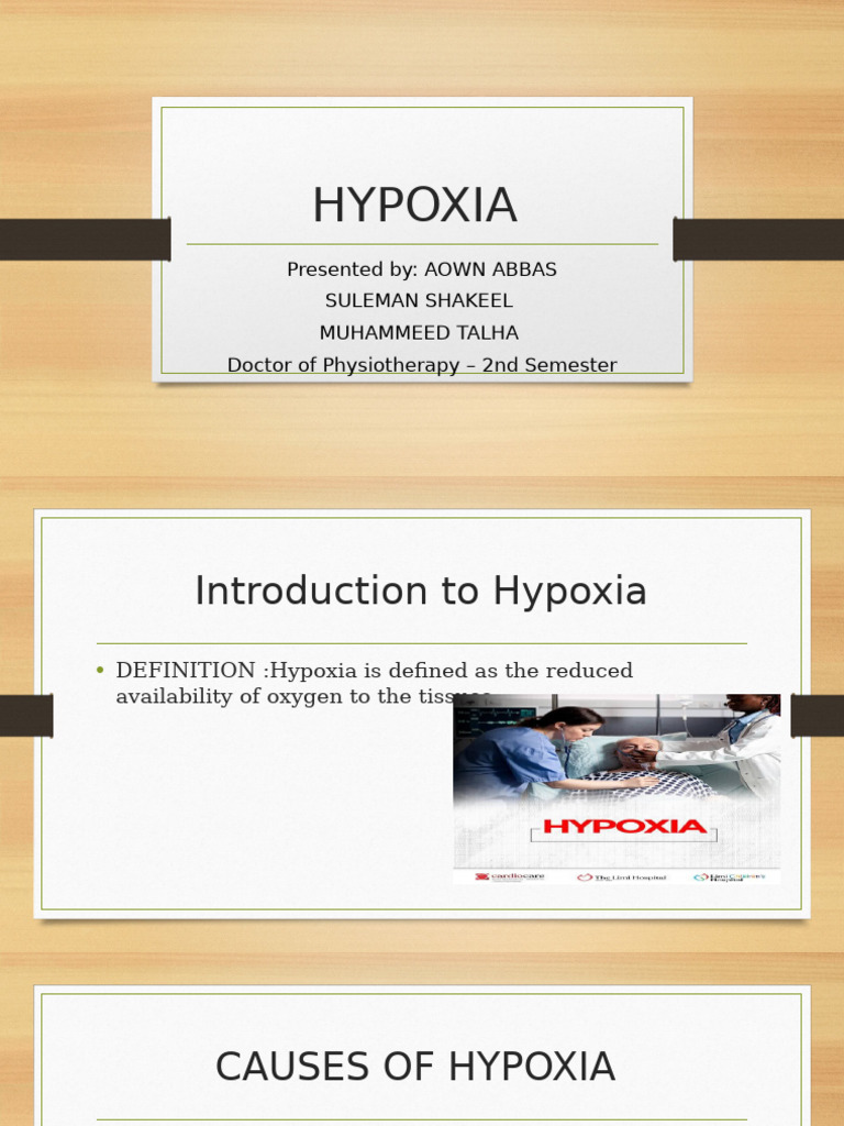 Hypoxia | PDF