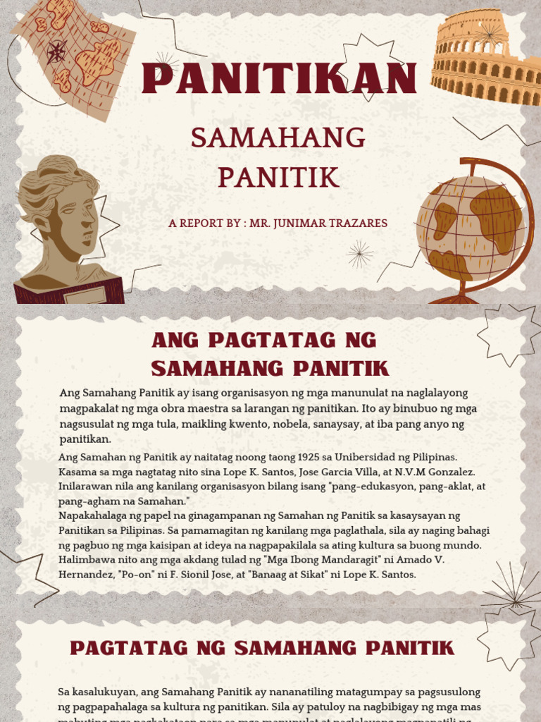 Trazares - Report - Samahan NG Panitik-1 | PDF
