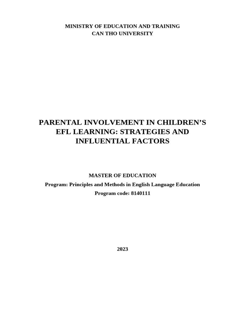 MA Thesis 1 | PDF | Behavioural Sciences | Cognition