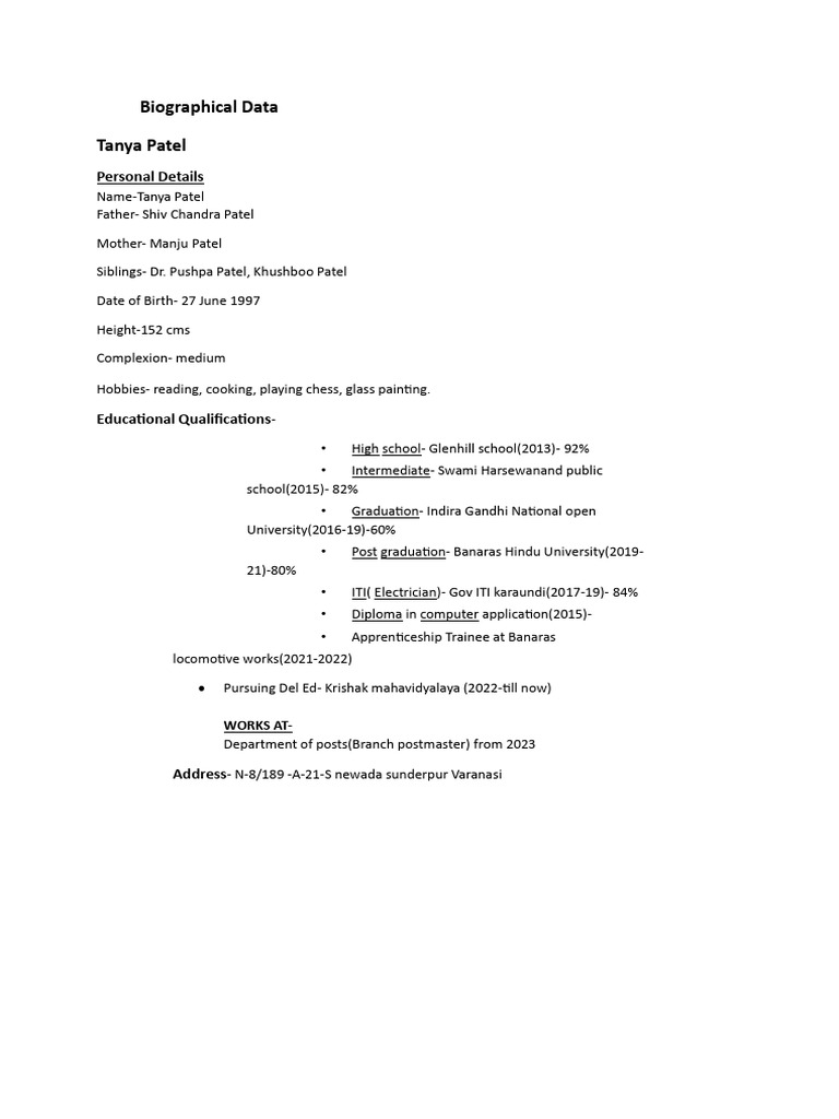 Tanya 1234 | PDF