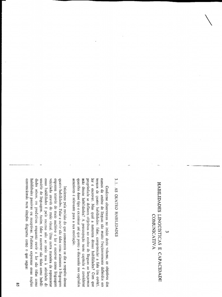 WIDDOWSON - Habilidades Linguísticas e Capacidade Comunicativa | PDF