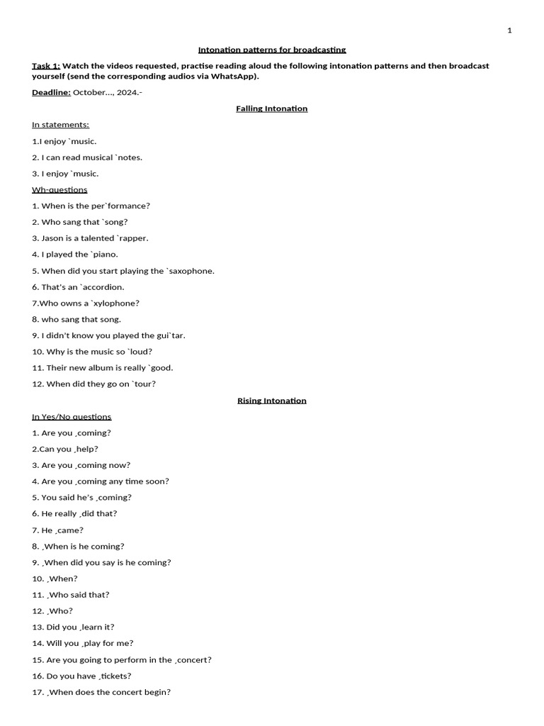 Intonation Patterns For Broadcasting. | PDF | Chess Openings | Chess