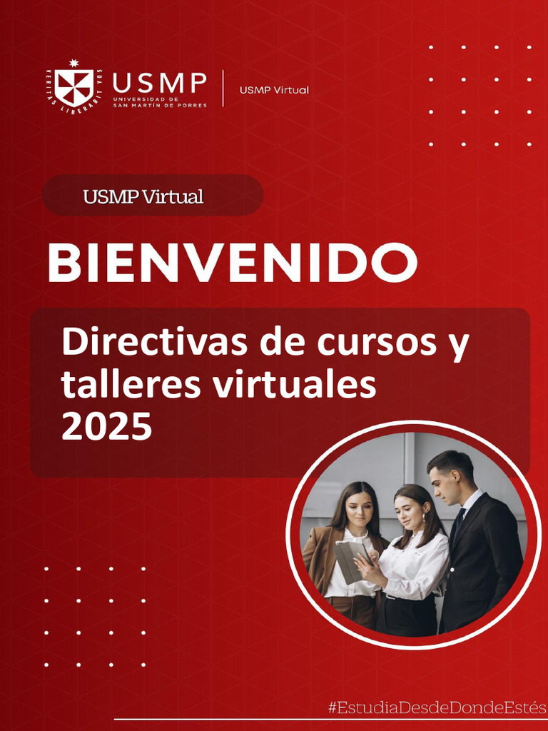 Directivas de Cursos Especializados y Talleres - USMP Virtual 2025 | PDF