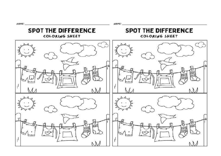 Spot The Difference | PDF