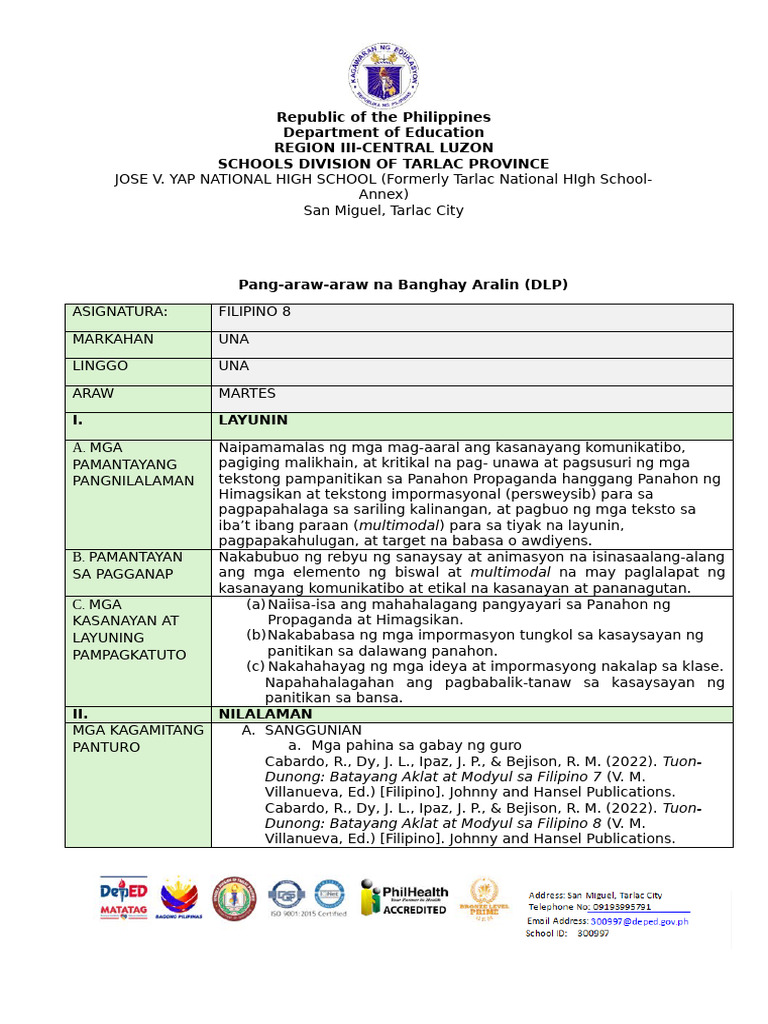 Ikalawang Araw - Unang Linggo | PDF