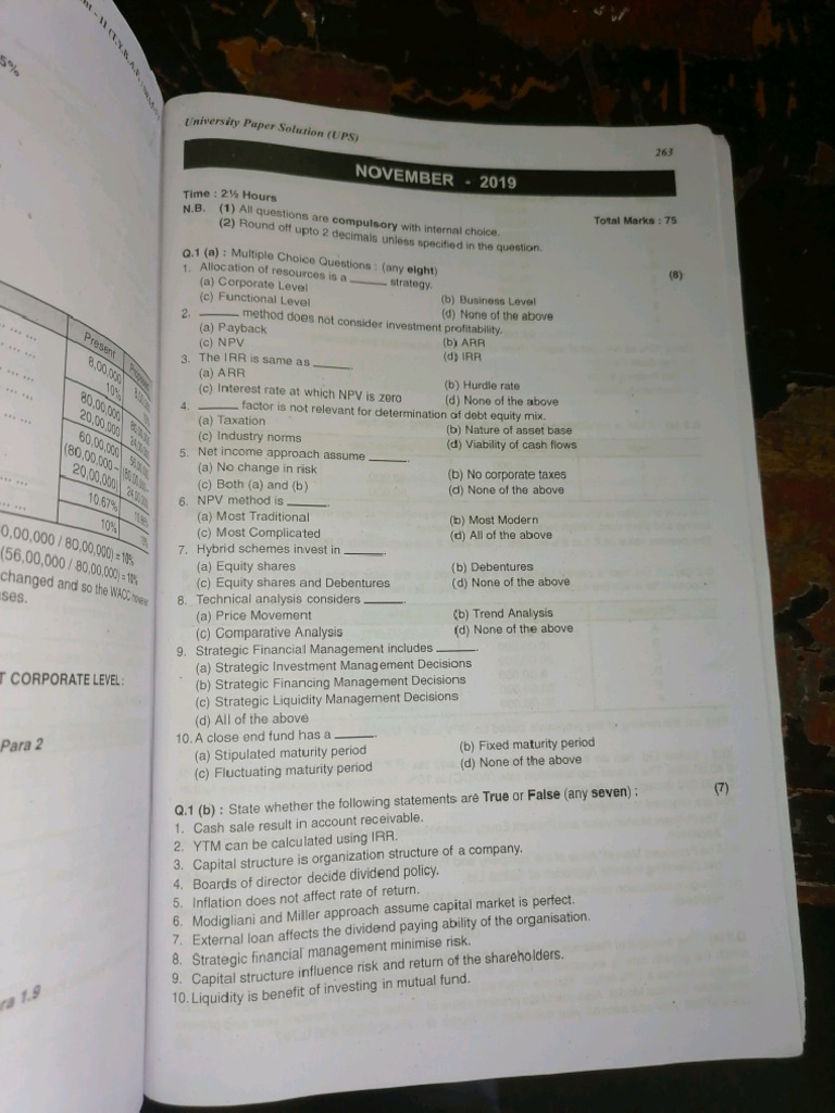 FM University Papers | PDF