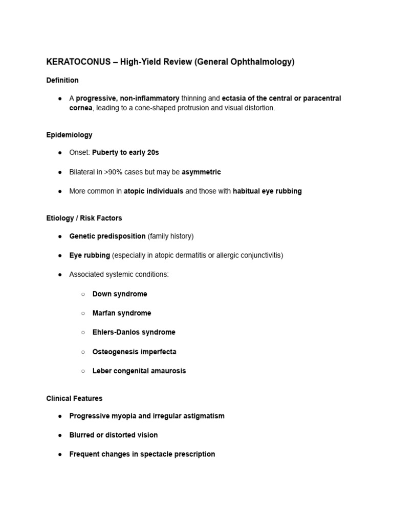 Keratoconus | PDF