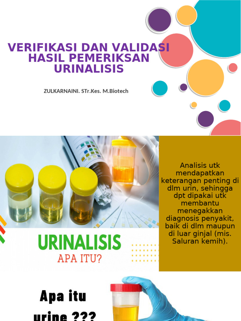 Verifikasi Dan Validasi Urinalisis | PDF