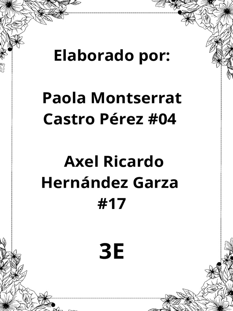 Elaborado Por Paola Montserrat Castro Pérez #04 Axel Ricardo Hernández Garza #17 PDF | PDF