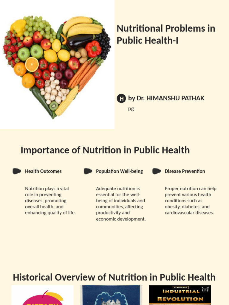 Nutrition's Role in Public Health | PDF | Nutrition | Diet & Nutrition