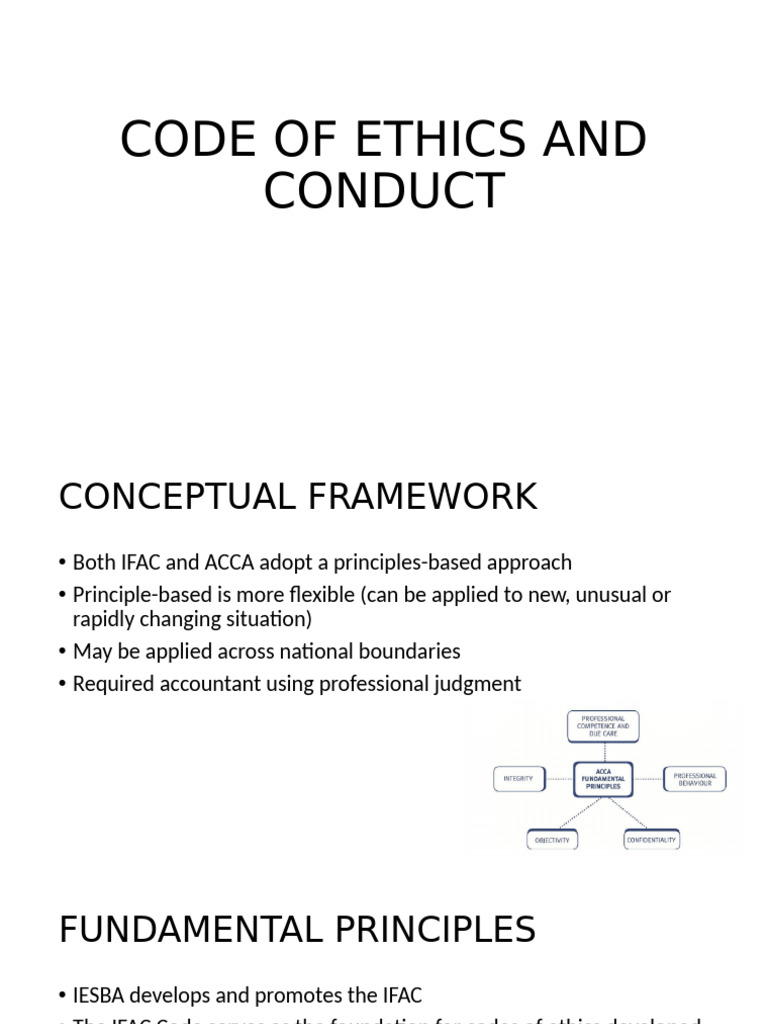 Chap 3 Code of Ethics and Conduct | PDF | Conflict Of Interest | Audit