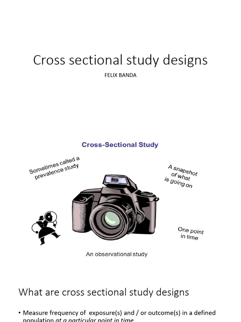 Cross Sectional Study Designs 2025 | PDF | Methodology | Health Sciences