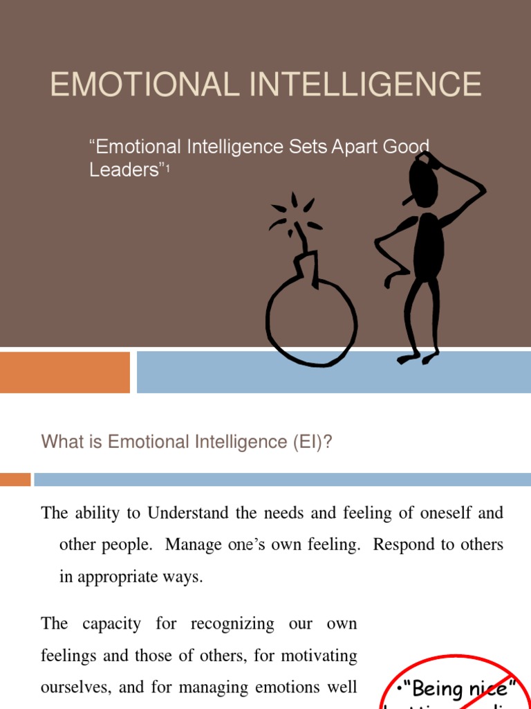 Emotional Intelligence PPT MBA | PDF | Emotional Intelligence | Empathy