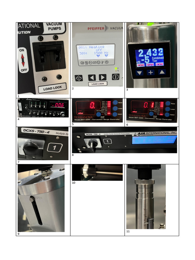Fotos Sputtering Manual | PDF
