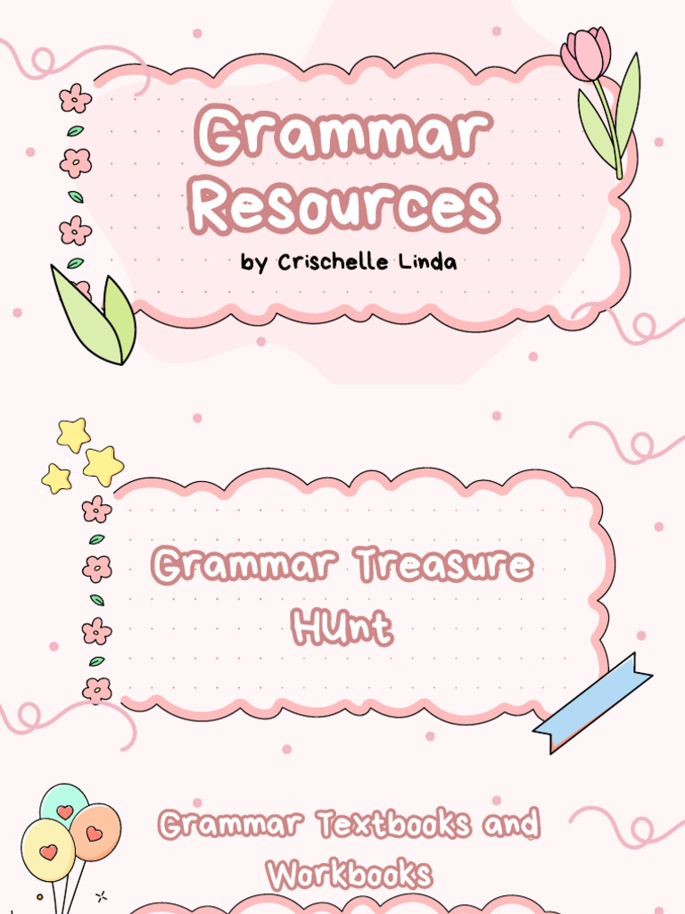 Essential Grammar Resources Guide | PDF