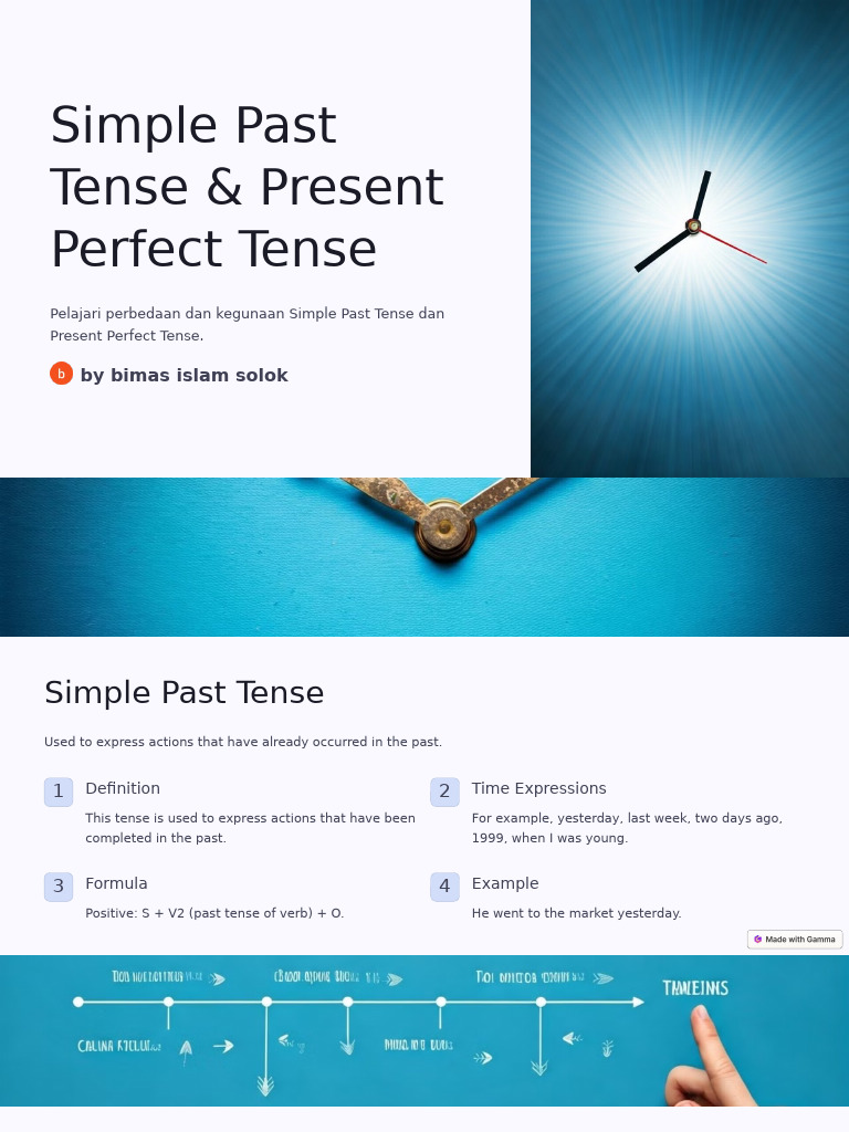Simple Past Tense and Present Perfect Tense | PDF | Grammatical Tense ...