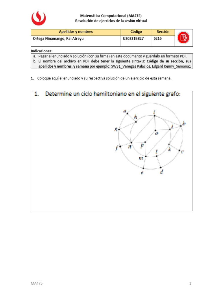 6216 - Ortega Ninamango, Raì Atreyu - Semana7 | PDF