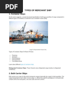 Types of Offshore Vessels Explained | PDF | Offshore Drilling | Oil Well