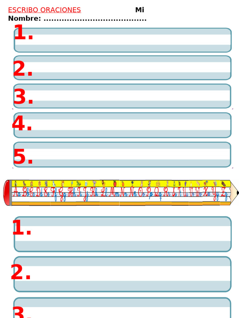 Escribo Oraciones | PDF