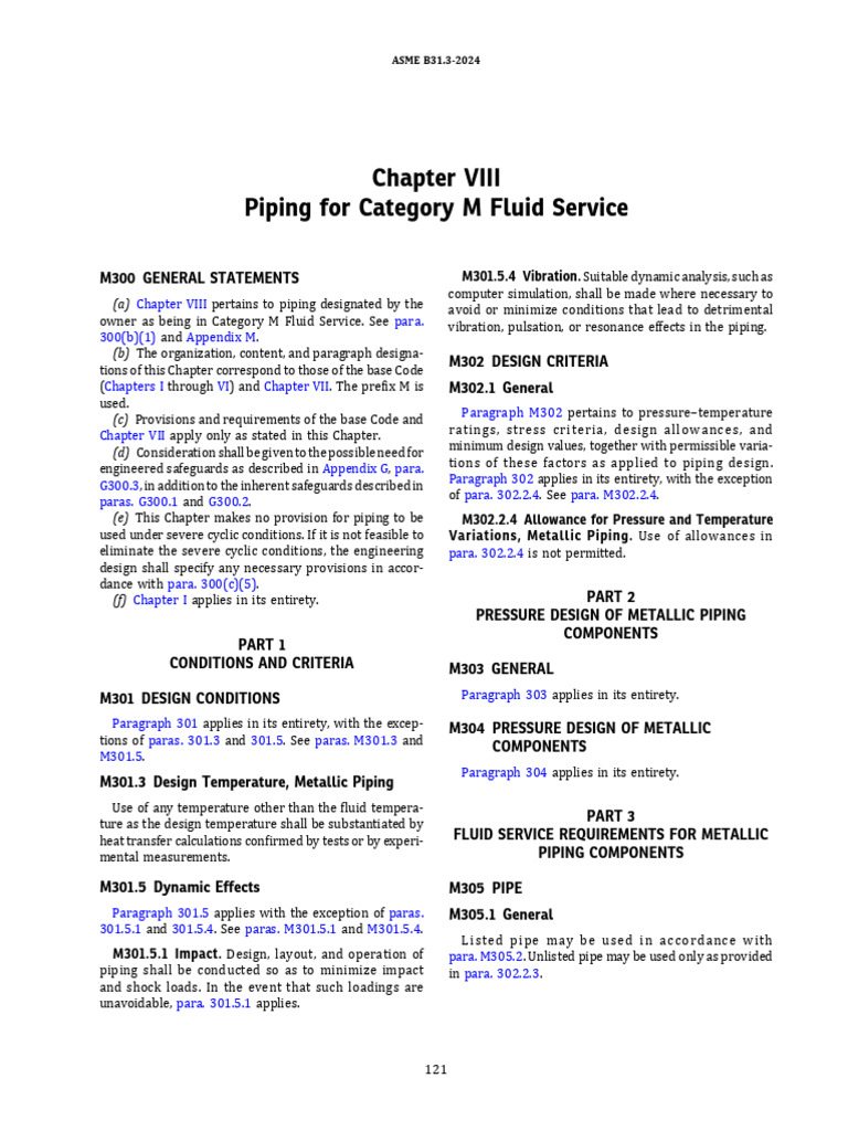 Category M Fluid Service Piping Guide | PDF | Pipe (Fluid Conveyance ...