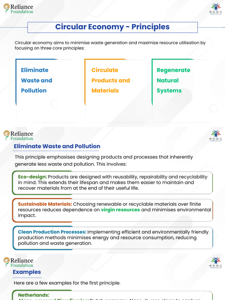 Circular Economy Principles Explained | PDF | Waste | Recycling