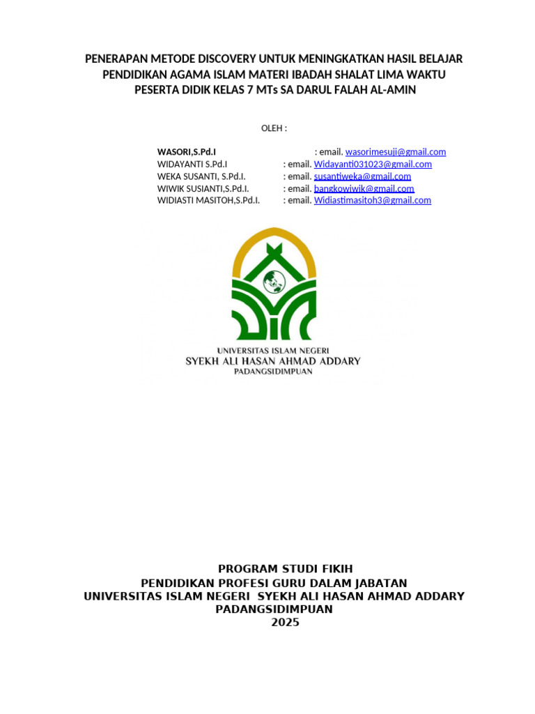 Jurnal PTK Wasori | PDF