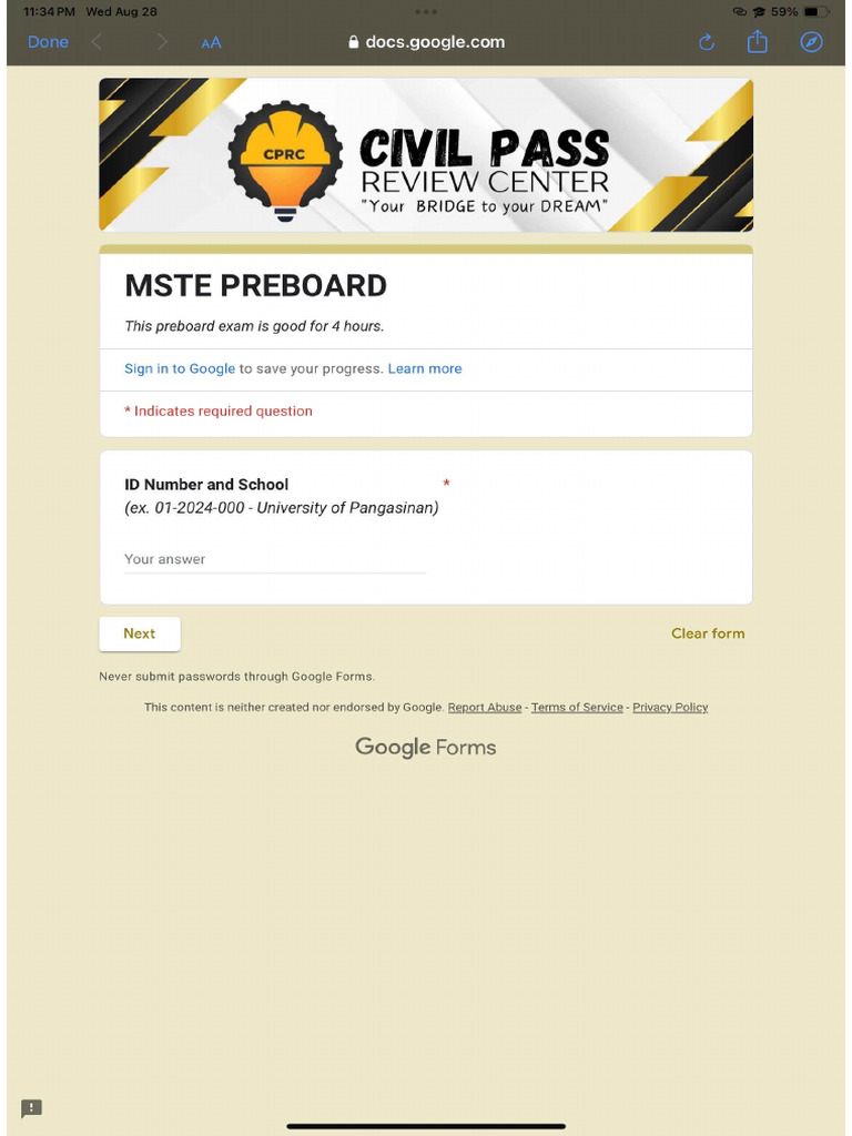 Cprc- Mste Preboard 1 | PDF