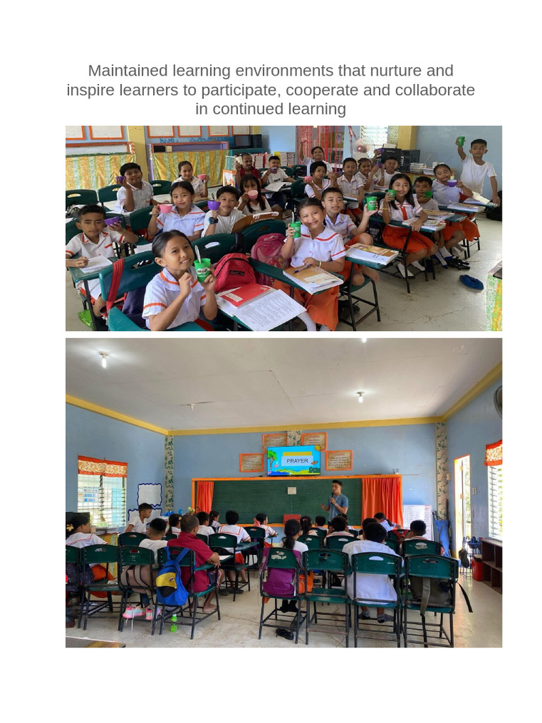 Maintained Learning Environments That Nurture and Inspire Learners To ...