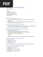 Grade 6 Math PAT Part A Sample Questions | PDF
