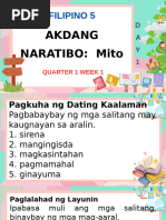 FILIPINO5 Q2 6 Natutukoy Ang Tayutay (Pagsasatao o Personipikasyon) | PDF