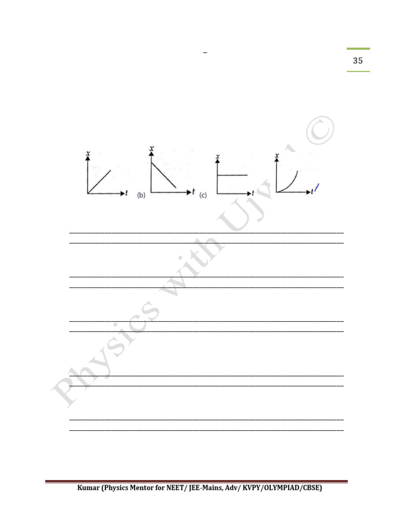 Motion in Straight Line 1 | PDF | Acceleration | Velocity