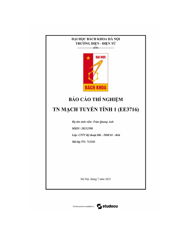 Bao Cao Thi Nghiem Mach 1 Form Preserved | PDF