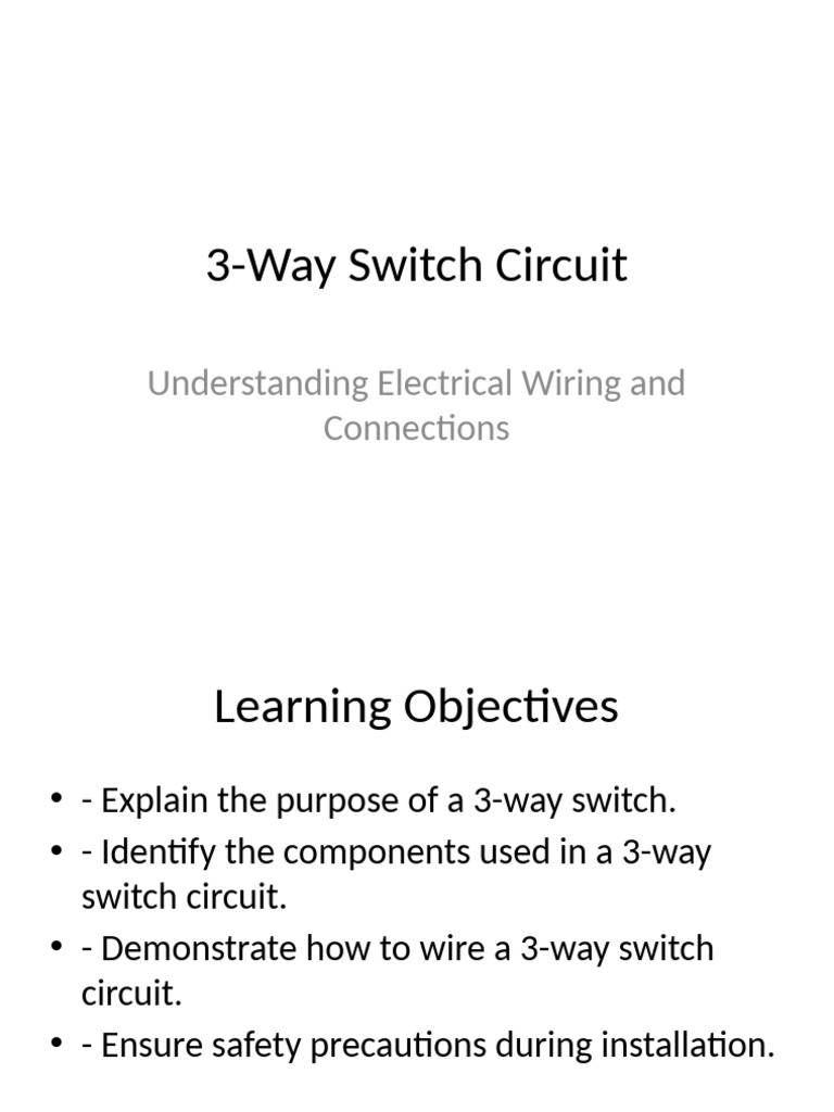 3 Way Switch | PDF