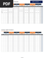 Weekly Shift Schedule Template 2025 | PDF