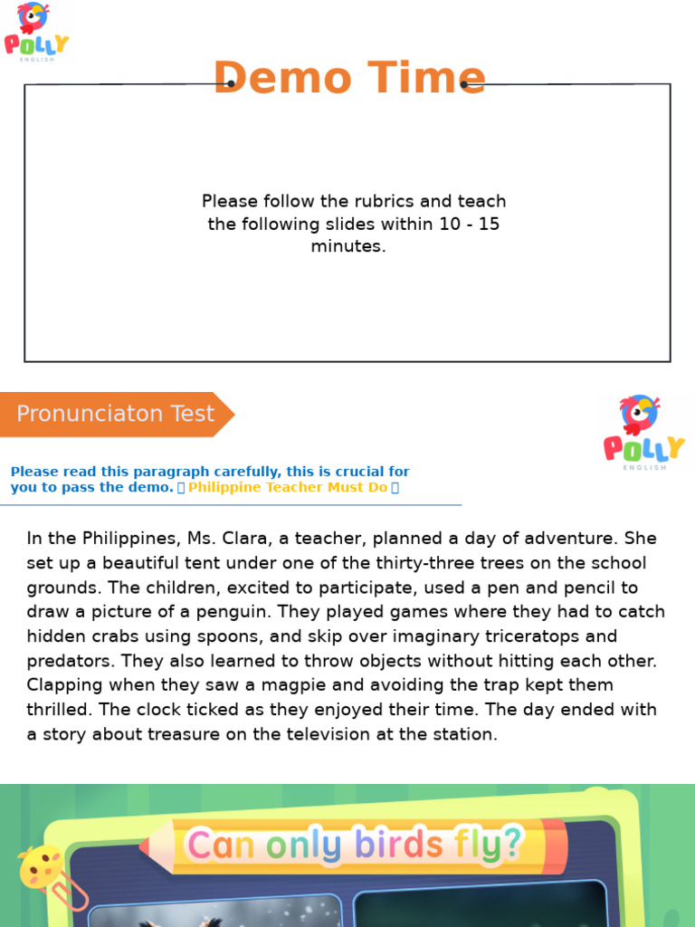 Polly English Demo and Pronunciation Test | PDF