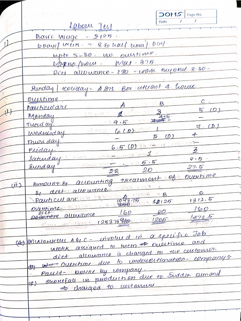 Labour Test 3 | PDF