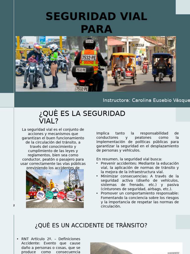 Seguridad Vial para Conductores: Guía Completa | PDF | Seguridad vial ...