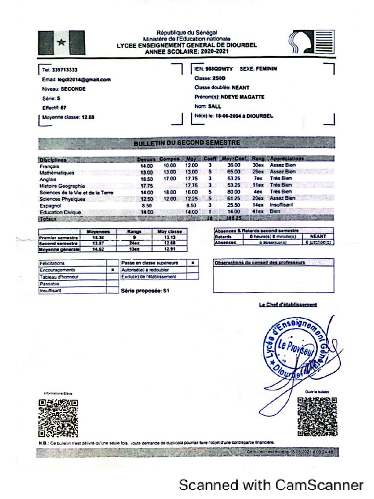 Bulletins 2nde | PDF