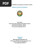 Botany Revised-Msc-Syllabus Approved 4.2.2025 | PDF | Botany | Life ...