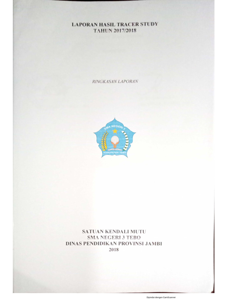 Laporan Hasil Tracer Study Tahun 2017-2018 | PDF