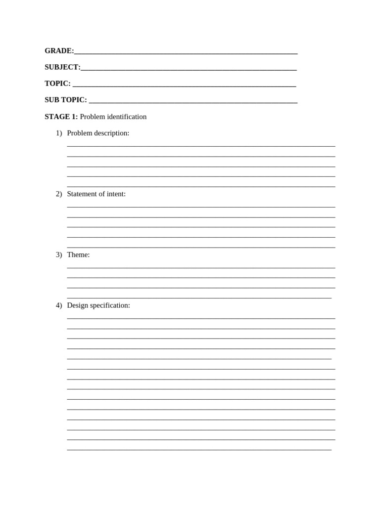 Grade 7s Projects 2025 | PDF | Cognition