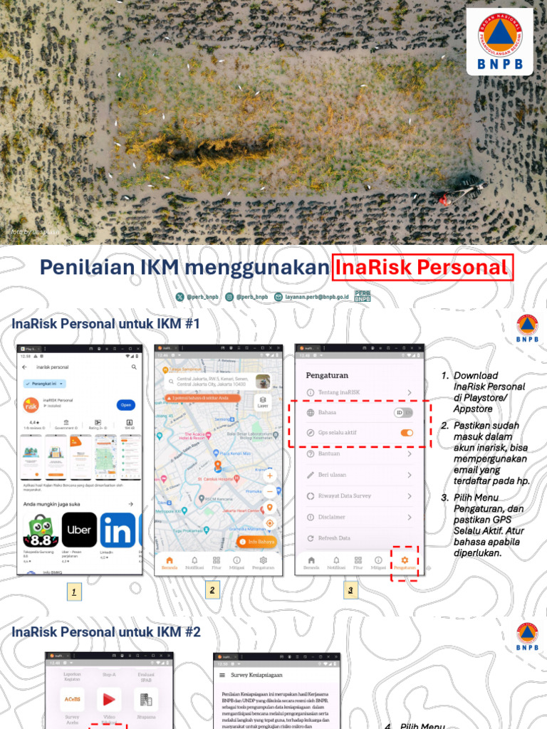 Panduan Penggunaan InaRisk Personal | PDF